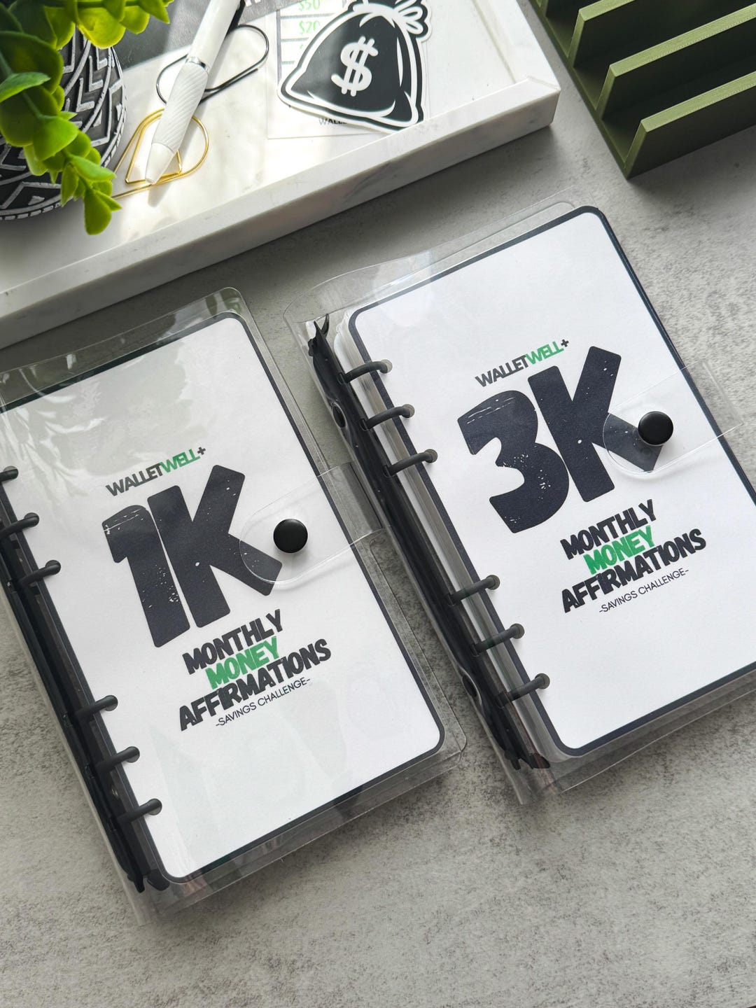 Money Affirmation Savings Challenge: A6 Binder, 1K or 3K Goal - Etsy