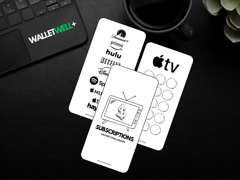 SUBSCRIPTIONS Saving Challenge Pack A6 Cash Stuffing Inserts - Etsy Australia