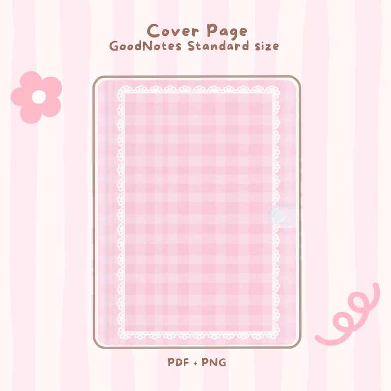 Kawaii Digital Notebook Pink Cute Goodnotes Notebook Bundle Digital ...