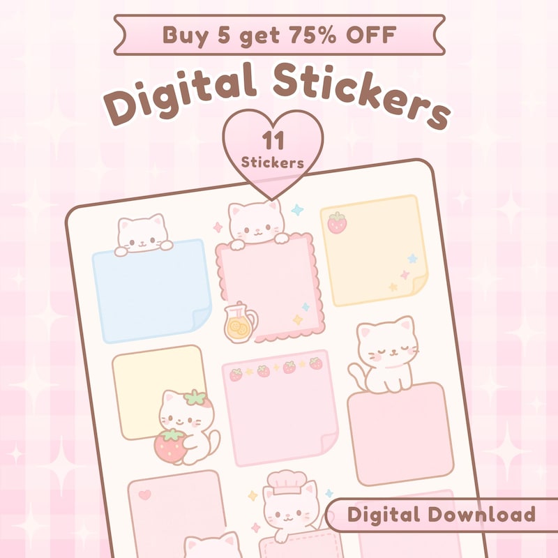 Cute Sticky Notes Planner - Etsy