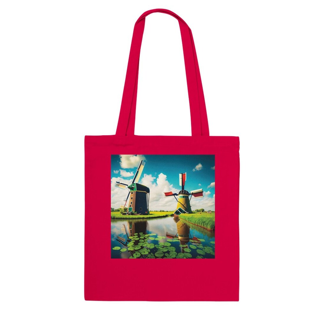 Classic Tote Bag Dutch Windmills - Etsy