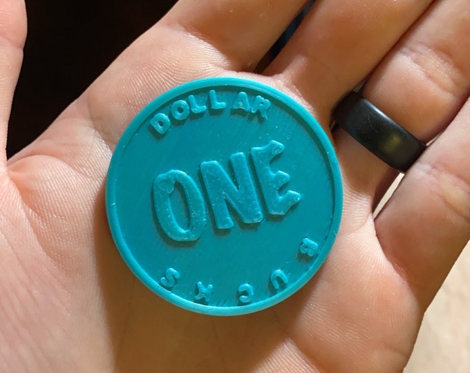 Bluey One Dollar Buck Coin 3D Printed - Etsy