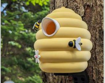 Beehive Birdhouse Unique - Etsy
