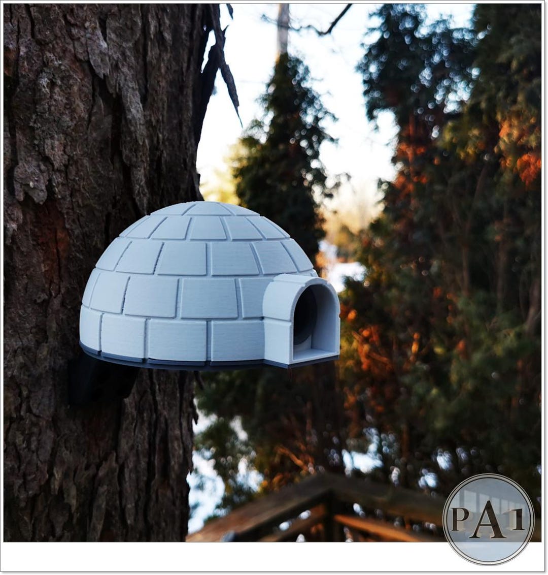 Igloo Birdhouse - 3D Printed Bird House - Winter Bird Shelter - Etsy