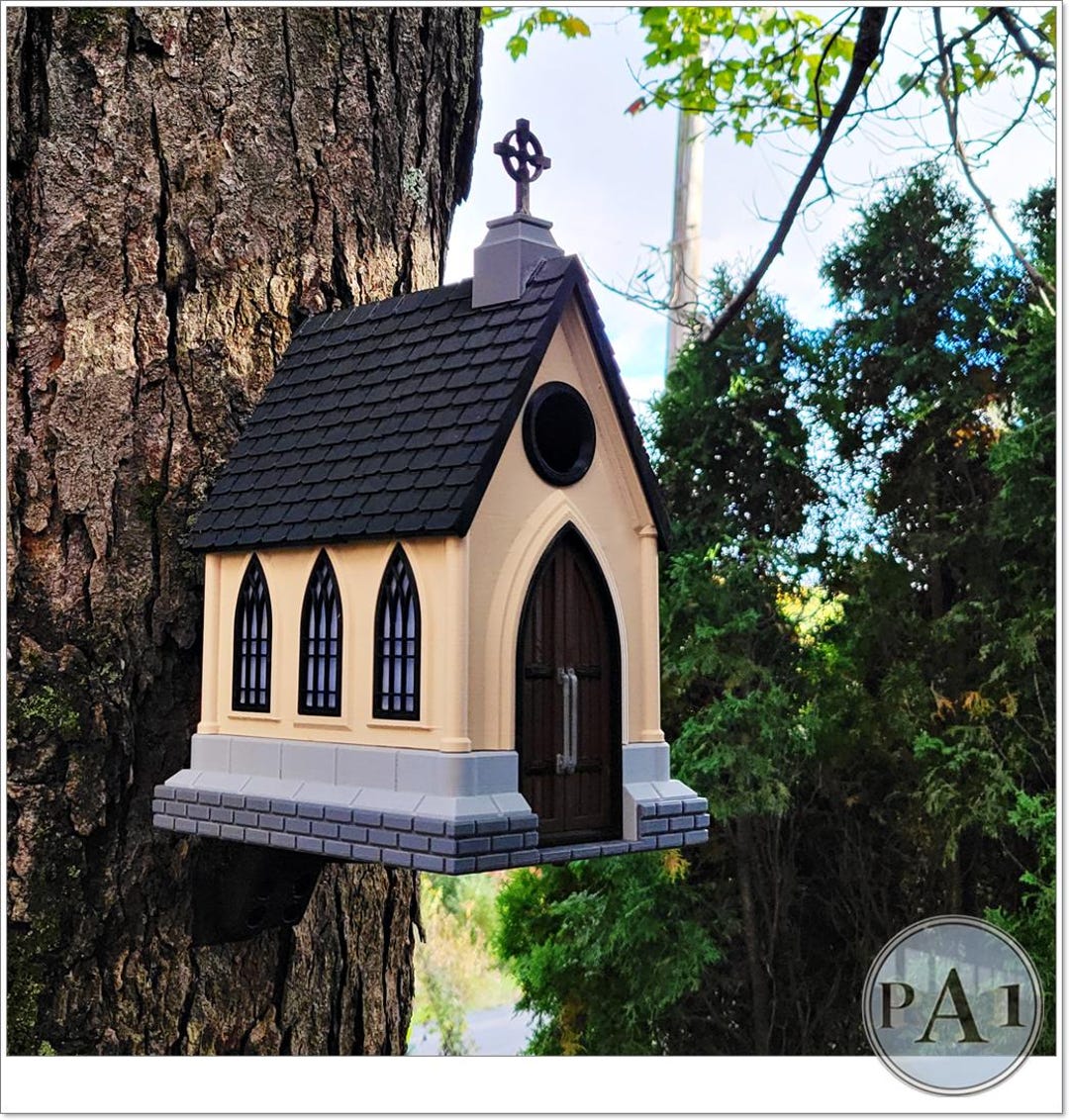 Gothic Chapel Bird House - Etsy