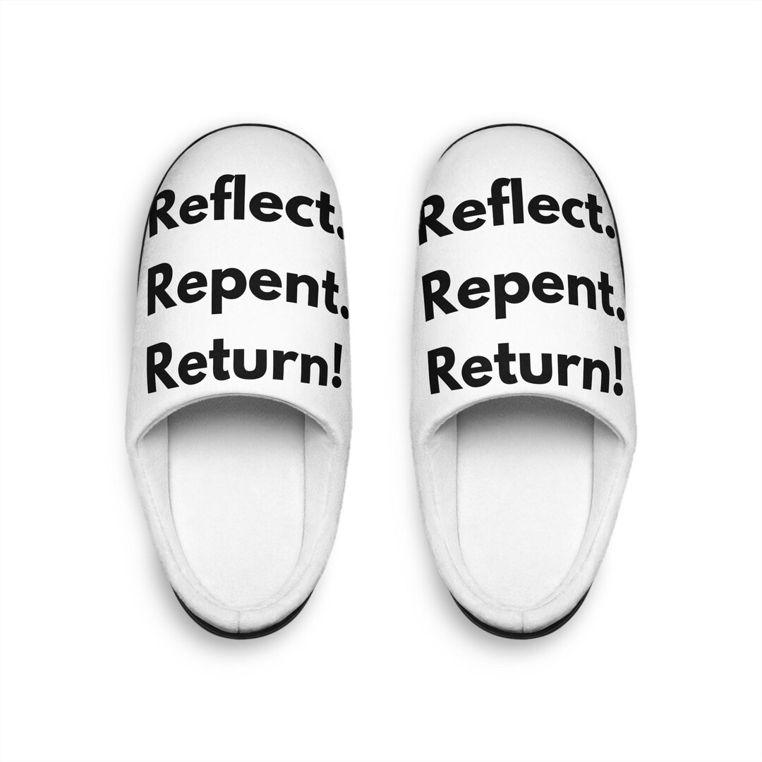 Yom Kippur Mens Slippers, Jewish Prayer Indoor Shoes, High Holy Day ...