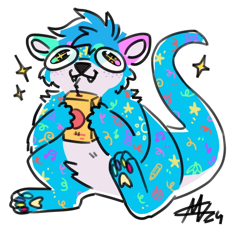 Ikona | Furry | DOODLE DERP | Custom Avatar - Etsy