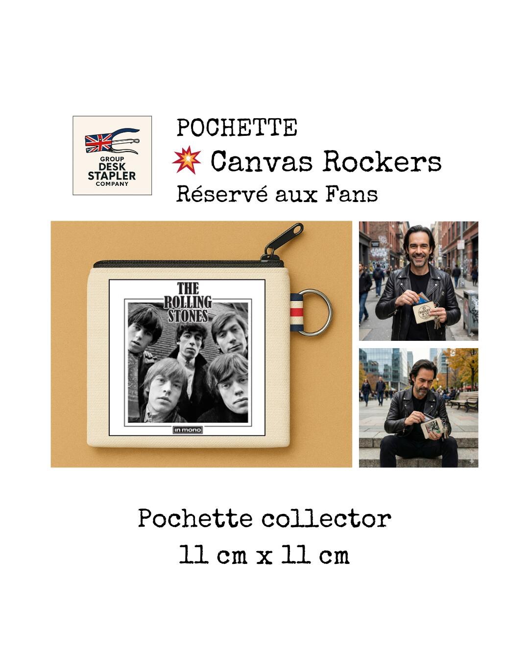 The Rolling Stones - Canvas Rocker Cover - Rock & Roll Music Art Deco ...