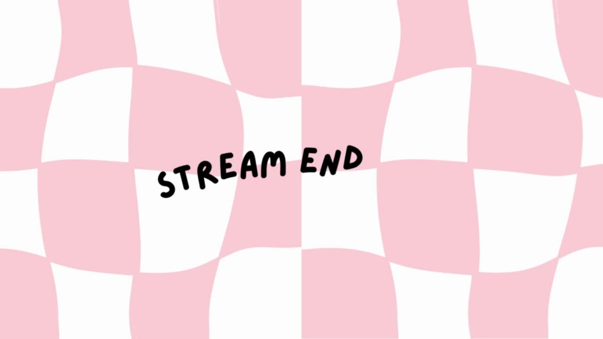 Animated Pink Check Stream Scenes Basic Twitch Overlay Simple Minimal ...