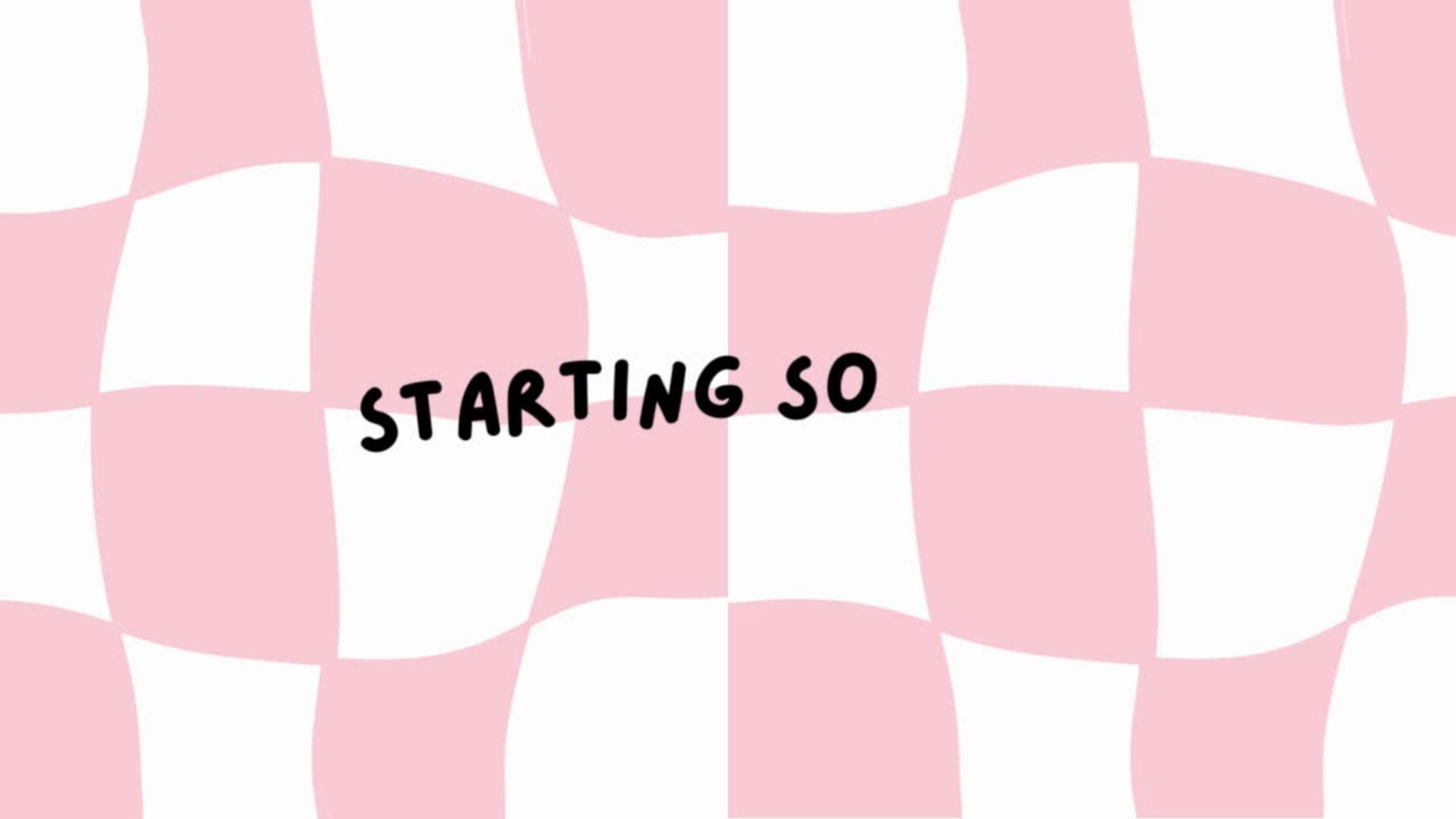 Animated Pink Check Stream Scenes Basic Twitch Overlay Simple Minimal ...