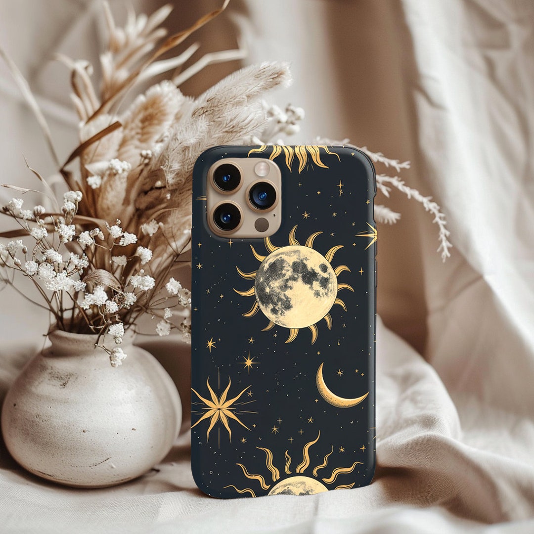 Gold Sun, Moon, and Stars Phone Case Iphone, Samsung Galaxy, Google ...