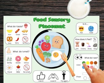 Sensory Food Explorer Placemat for Picky, Fussy or Selective Eaters! - Etsy