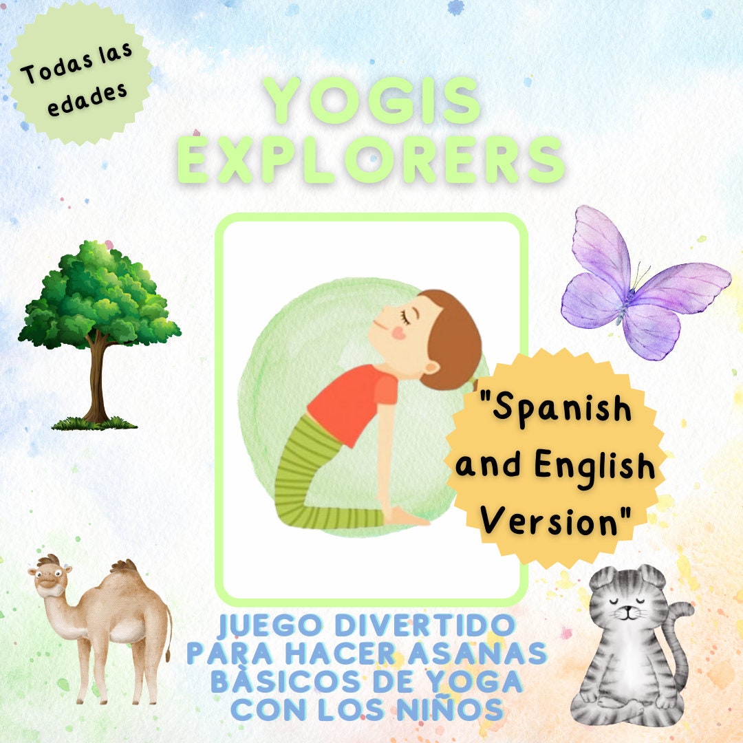 Yoga Flashcards for Kids, Yoga for Kids, Flashcards, Digital Download ...