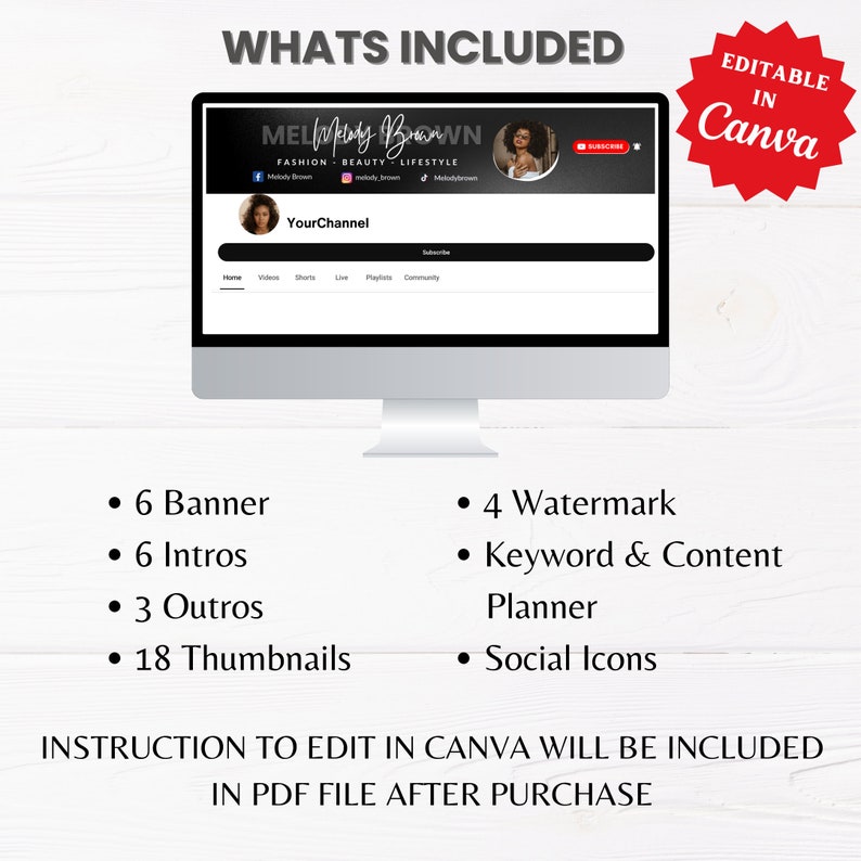 Youtube Branding Kit Youtube Into and Outro Template Youtube Thumbnail ...