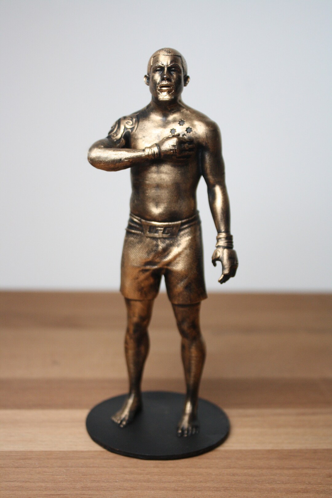 Hand Painted 3D Printed Statue Realistic MMA Fighter - Robert W Decor ...