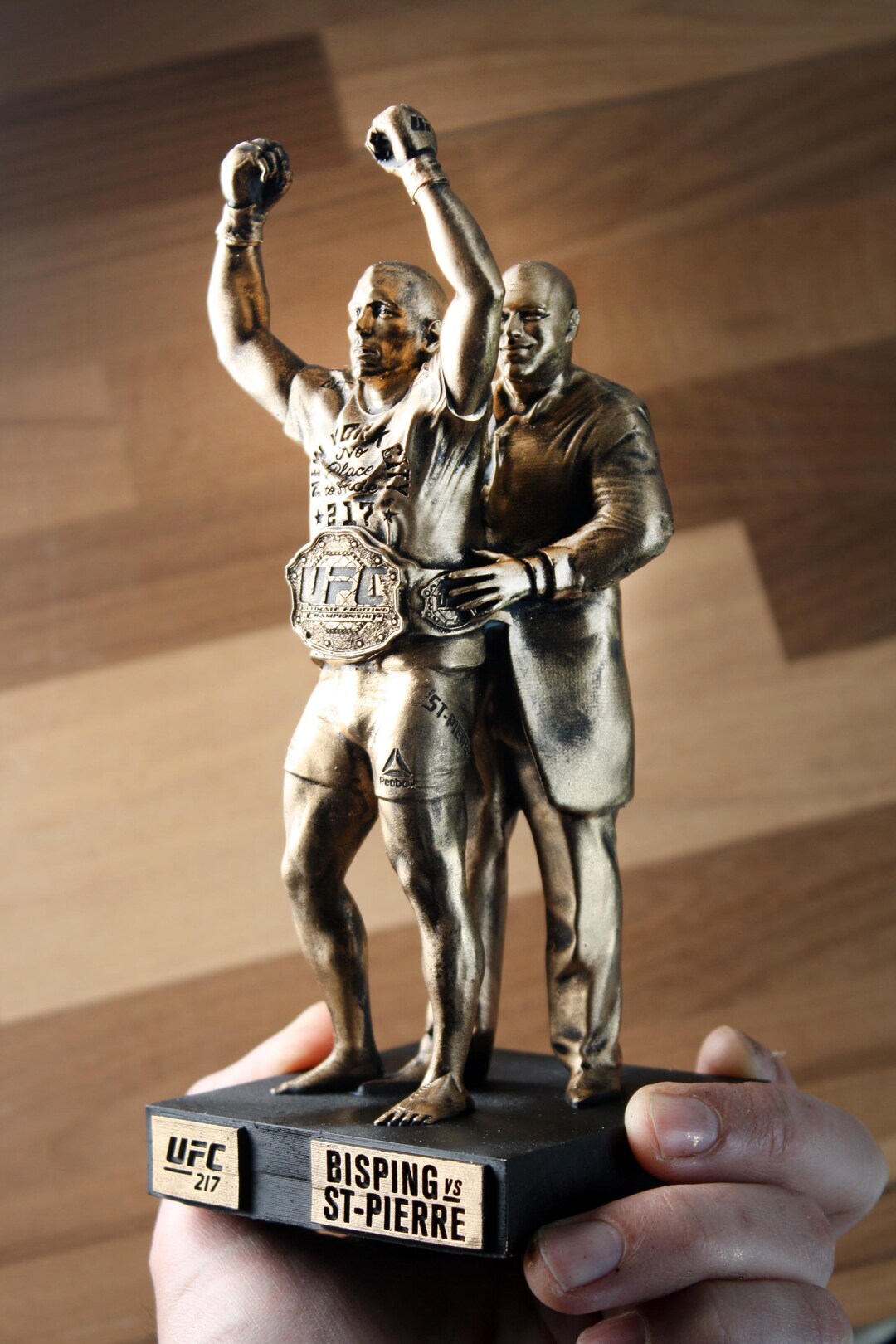 Georges Saint-pierre GSP Champion UFC - Sculpture 3D Combat De New York ...