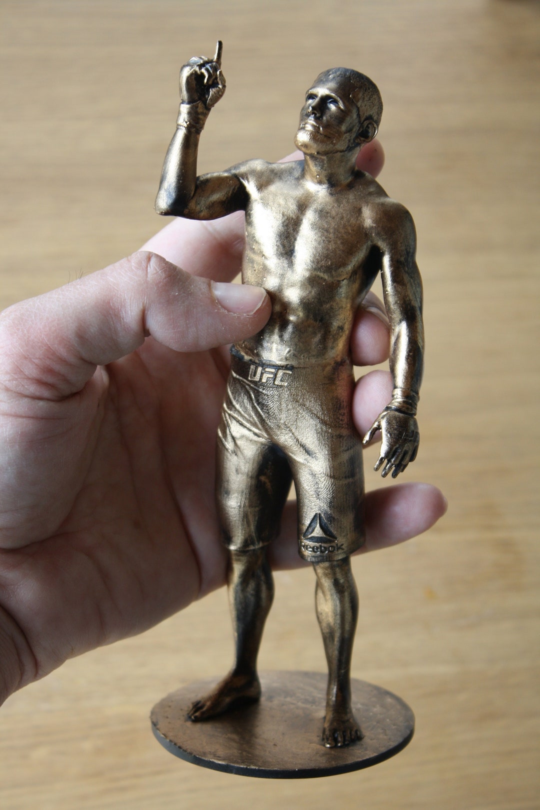Hand Painted 3D Printed Statue Realistic MMA Fighter - Khabib Decor ...