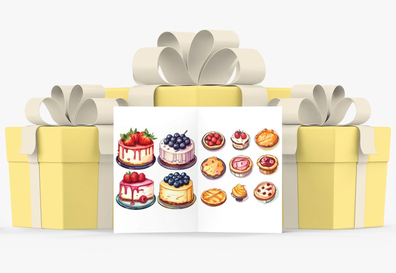 Watercolor Bakery Clipart Clipart Bakery Treats Bakery Clipart Bundle ...