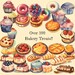 Watercolor Bakery Clipart Clipart Bakery Treats Bakery Clipart Bundle ...