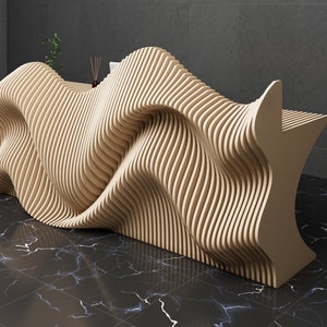 Parametric Art Wooden · Wavy Wooden Furniture · 3D Print CNC Router ...
