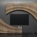 Parametric Wavy Wooden Tv Unit Shelf Tv Panel Design, Parametric ...