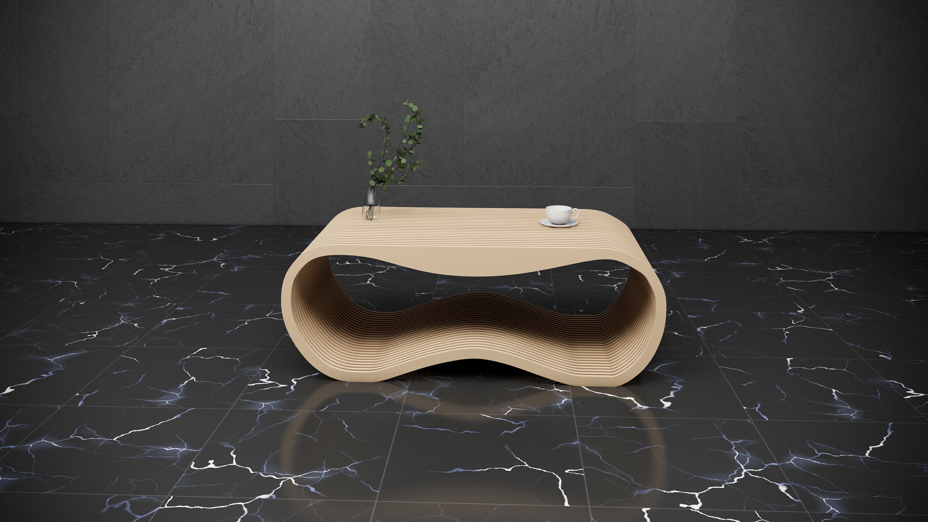 Parametric Design Table Plan Parametric Art Furniture Wooden Coffee ...