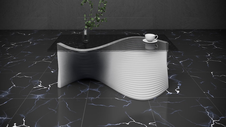 Parametric Design Table Plan Parametric Art Furniture Wooden Coffee ...