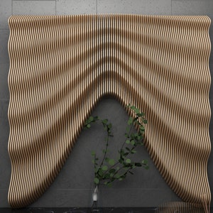 Parametric Art Wooden · Wavy Wooden Wall Decor · 3D Print CNC Router ...