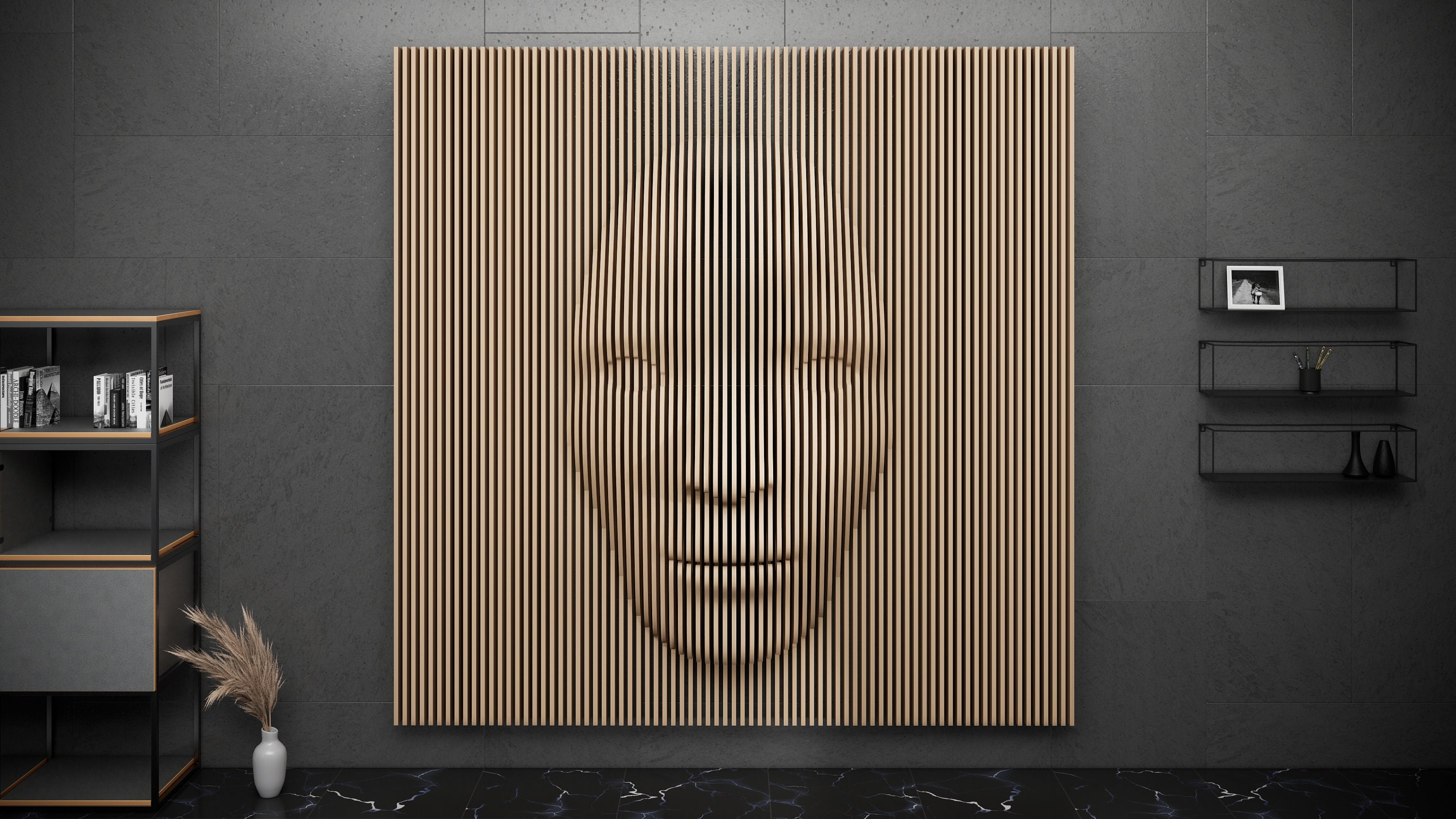 Parametric Wavy Face Wavy Wooden Parametric Design and Modern Wall ...