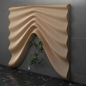Parametric Art Wooden · Wavy Wooden Wall Decor · 3D Print CNC Router ...