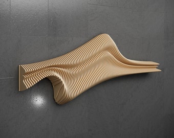 Parametric Art Wooden · Wavy Wooden Wall Decor · 3D Print CNC Router ...
