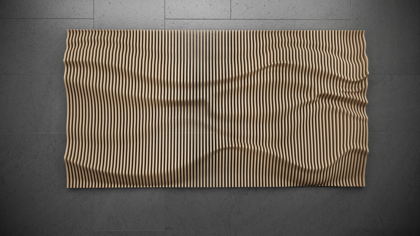 Parametric Design Wavy Wooden Wall Art and Modern Furniture ...