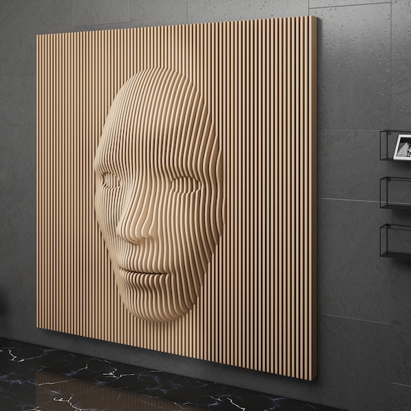 Parametric Face Wall Decor - Etsy