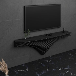 Parametric Shelf Unit Wavy Wooden Tv Unit Design & Architecture Art ...