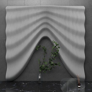 Parametric Art Wooden · Wavy Wooden Wall Decor · 3D Print CNC Router ...