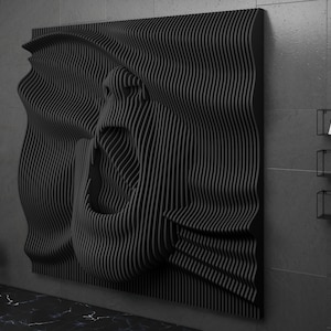 Parametric Art Wooden · Wavy Wooden Wall Decor · 3D Print CNC Router ...