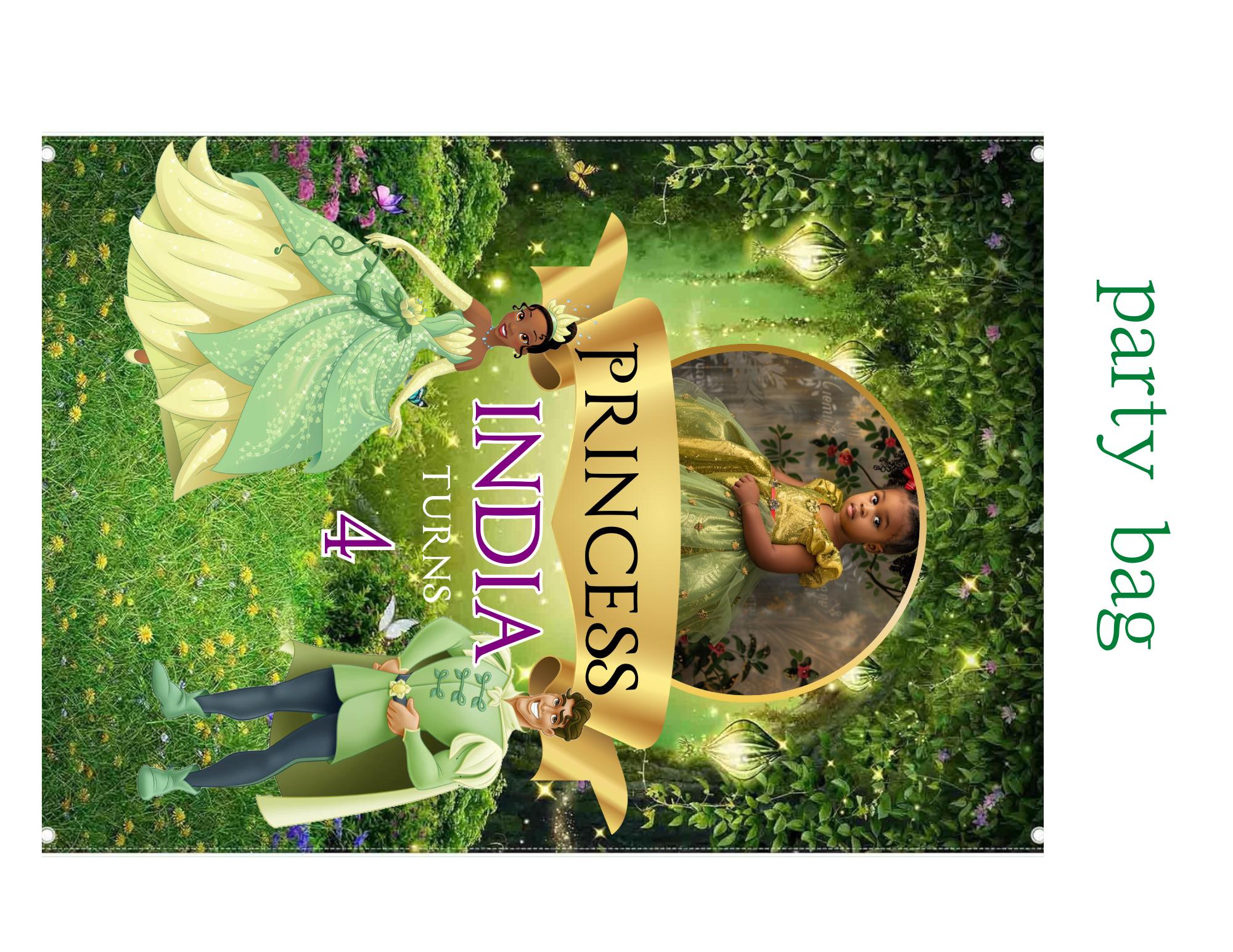Princess & the Frog Editable Party Favor Template - Etsy