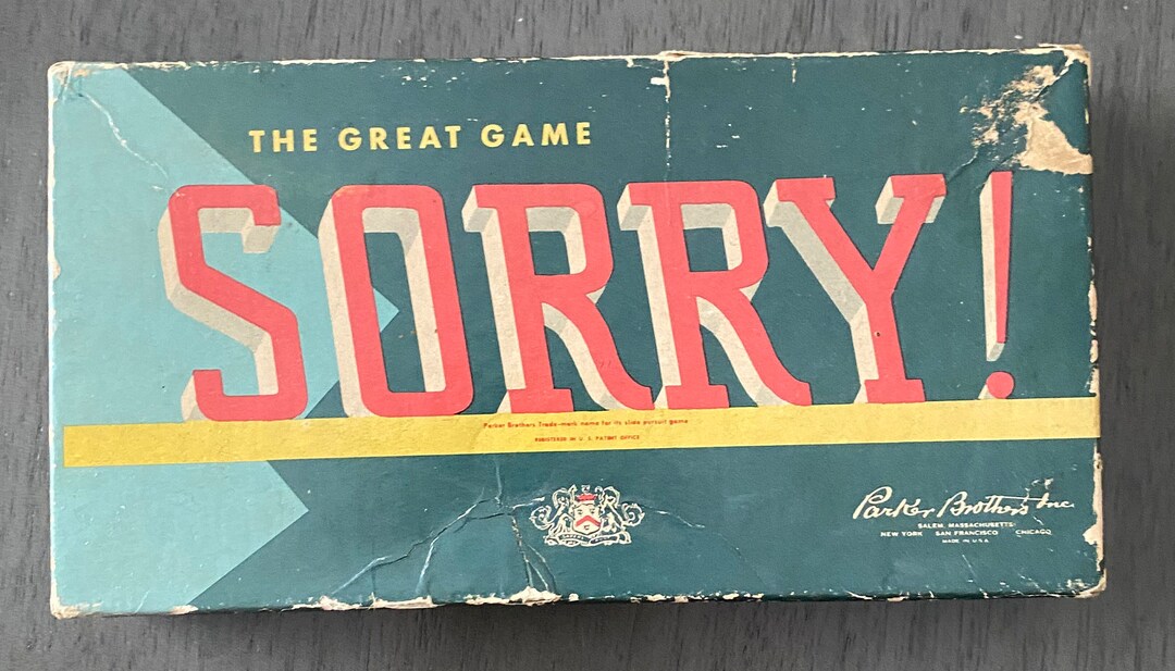1950 Mini Sorry Game - Etsy