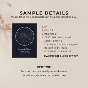 Custom Star Map | Night Sky Print | Day Sky Map | Wedding Gift ...