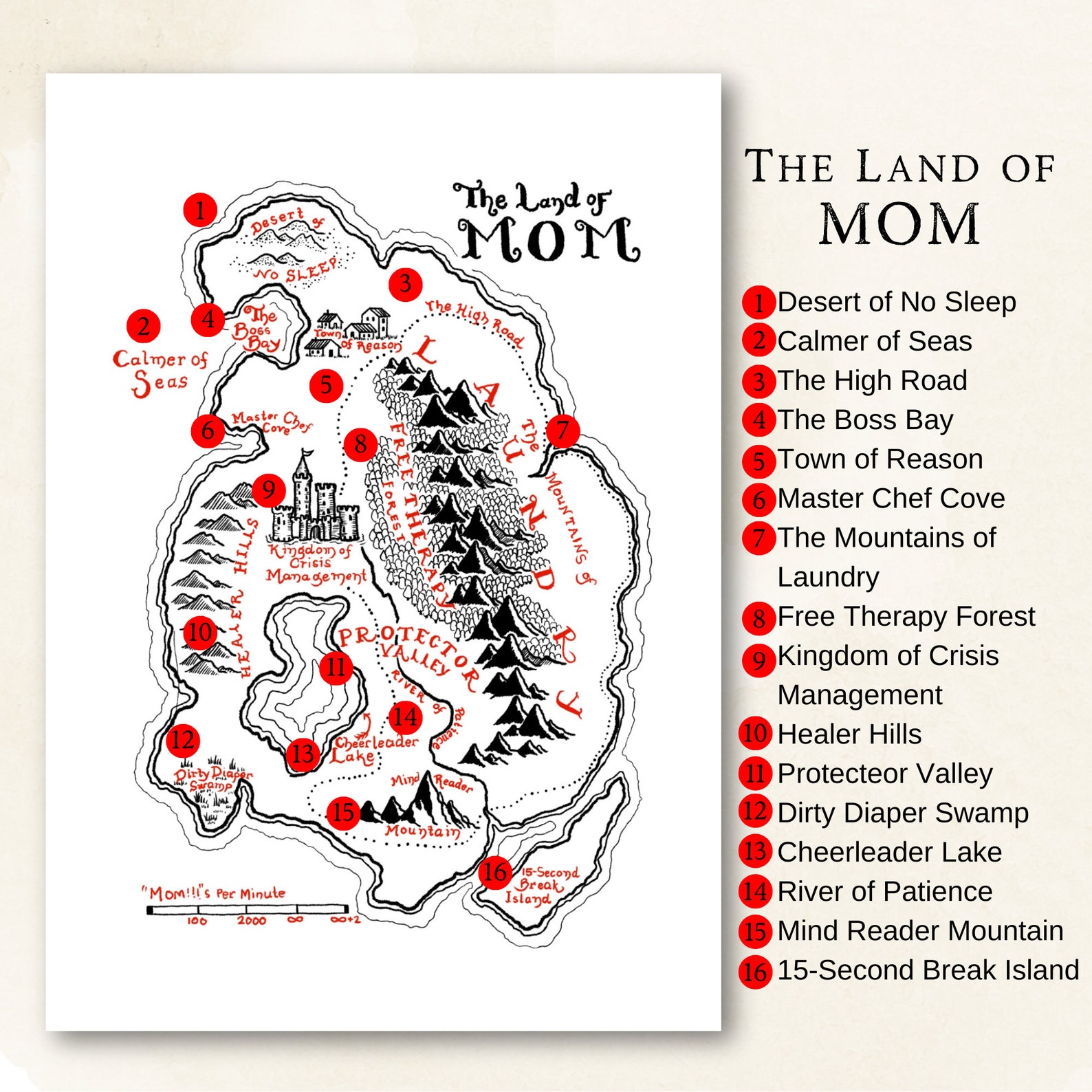 Mom Gift, Printable Mom Map Art, Unique Gift for Mom, Mom Birthday Gift ...