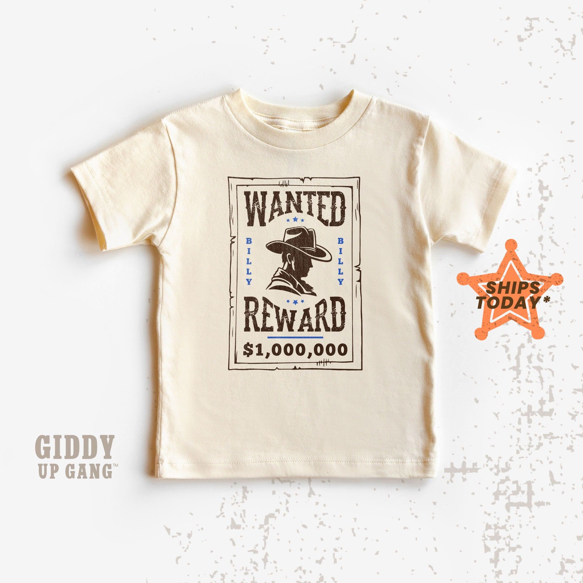Vintage Natural Outfit, Wanted Poster Boy With Name Kids Shirts, Funny ...