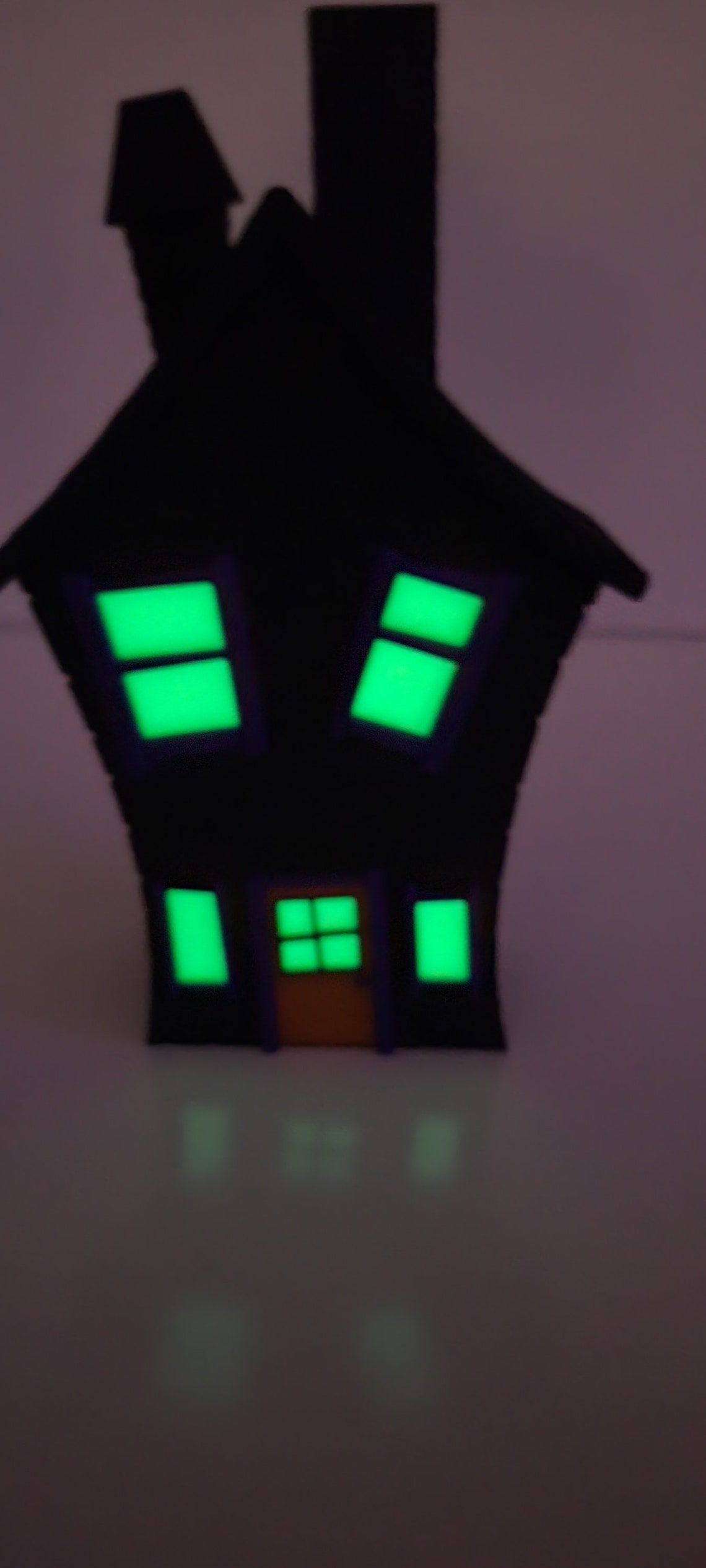 Spooky LED Haunted House Tea Light Holder - Halloween Table Decoration ...
