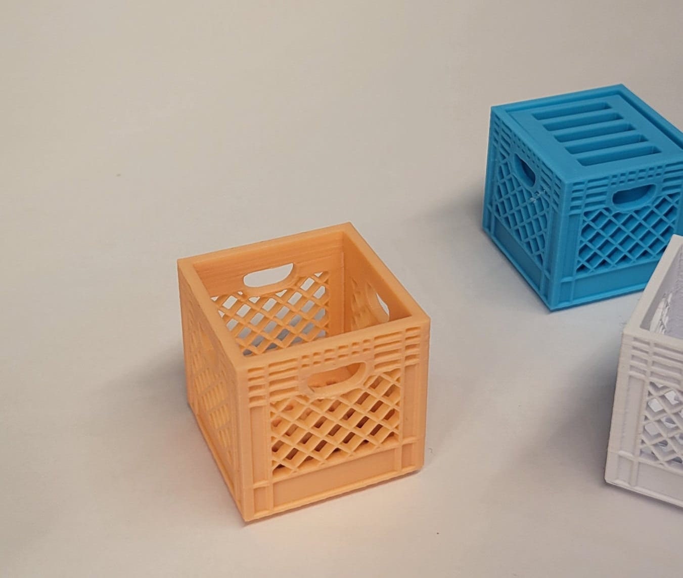 Small Stackable Milk Crates / Desk Organizer or Has Insert That Can Be ...