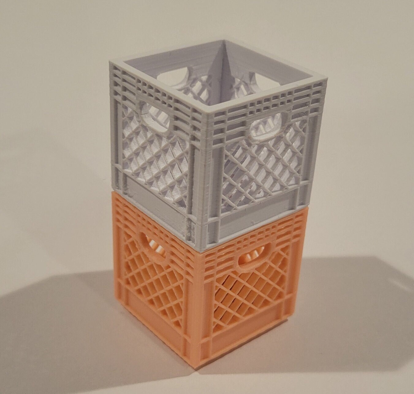 Small Stackable Milk Crates / Desk Organizer or Has Insert That Can Be ...