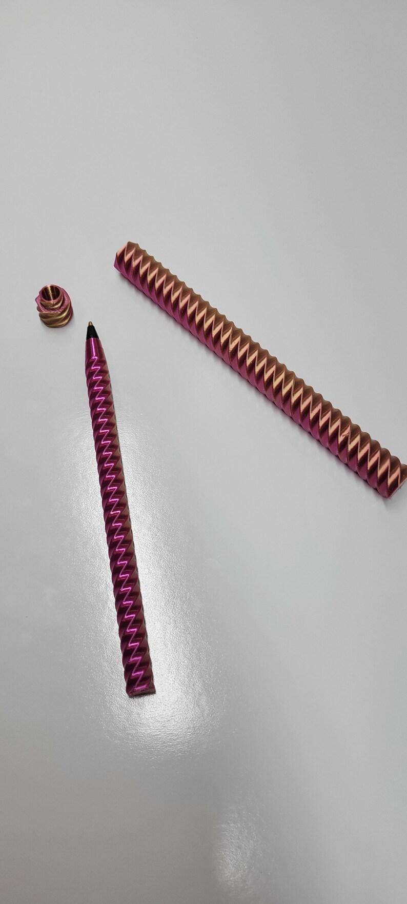Spiral Fidget Pen: Anxiety & ADHD Relief - Black, Blue, Red Ink - Etsy