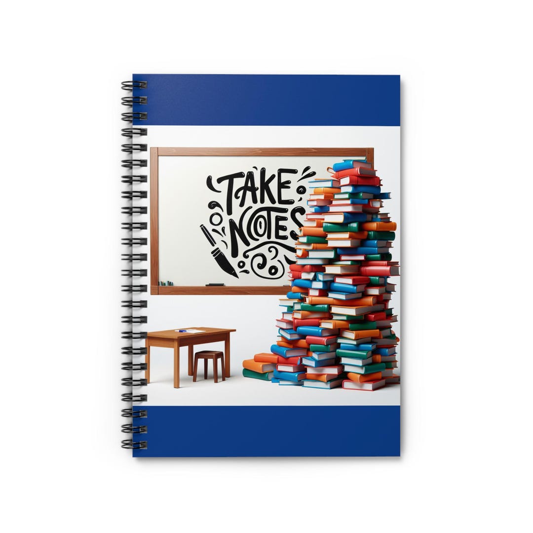 Inspirational Spiral Notebook - Take Notes Design, Study Journal ...