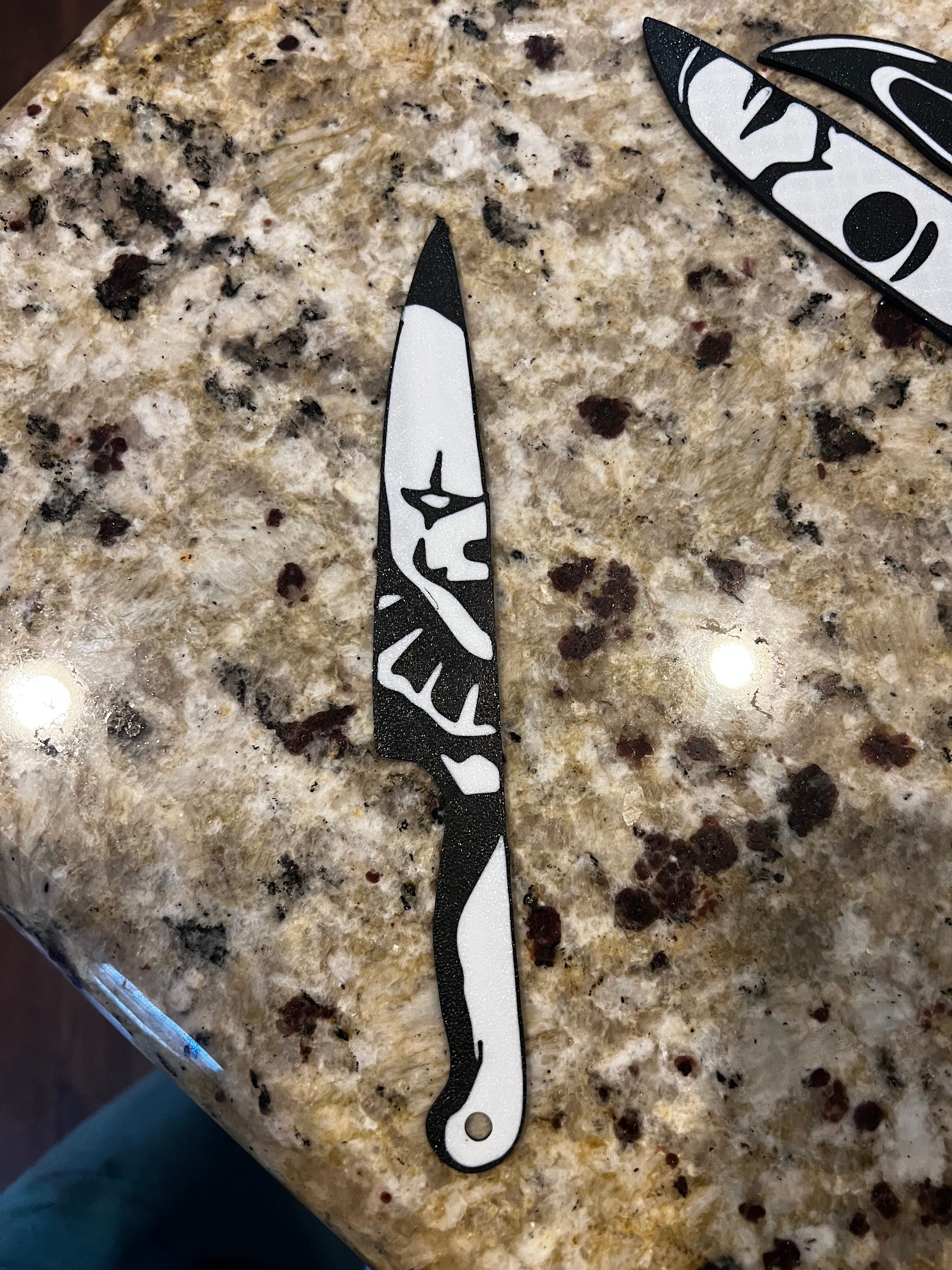 3D Printed Horror Character Knife Bookmarks, Slasher Theme Bookmark ...