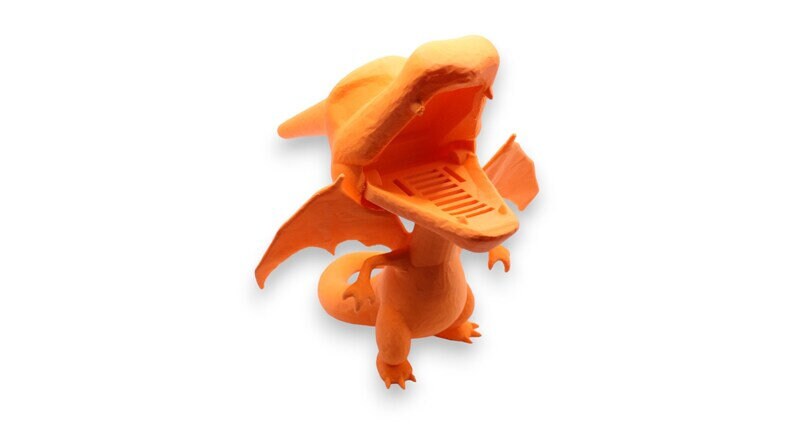3D Printed Charizard Nintendo Switch Game Case Storage Holder Pokemon ...