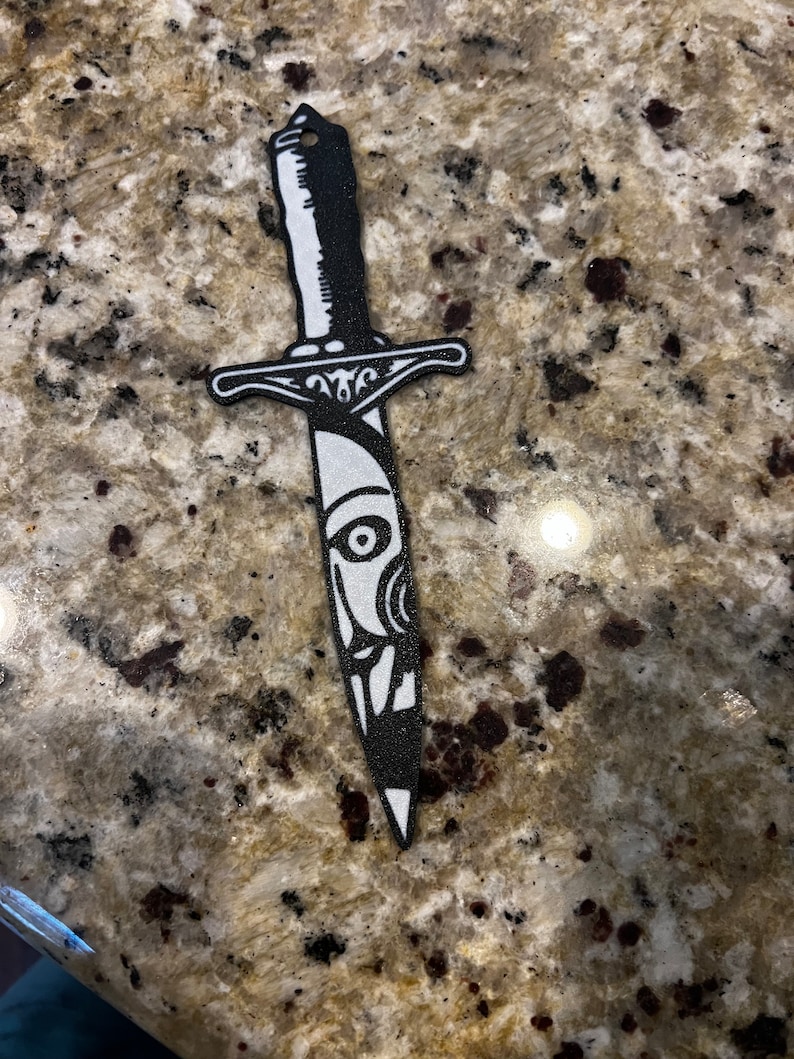 3D Printed Horror Character Knife Bookmarks, Slasher Theme Bookmark, Jason, Ghost Face, Micheal ...