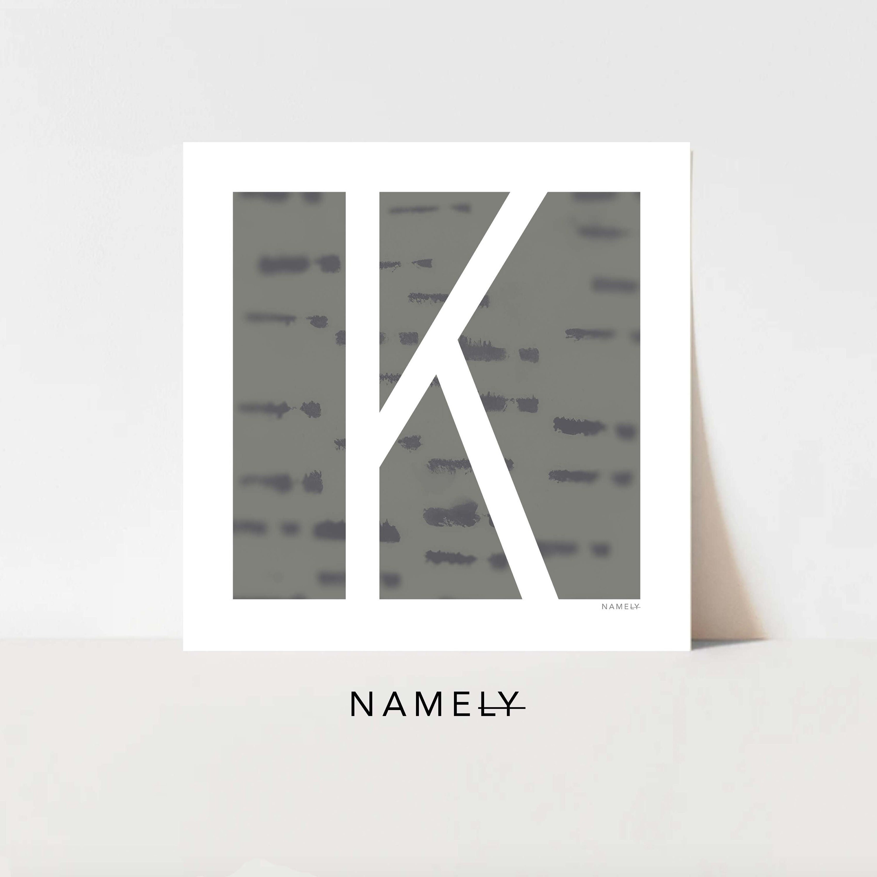 Initial Art Print - Etsy